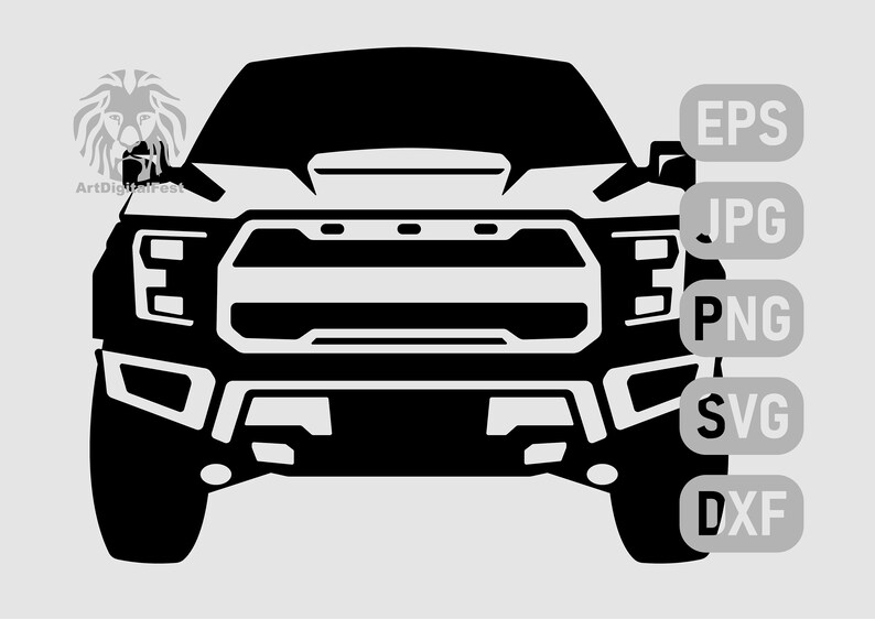 Silhouette off Road Car Truck Front View Svg - Etsy