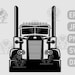 Semi Truck , Front View Eps,jpg,png,svg,dxf. - Etsy