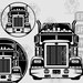 Semi Truck , Front View Eps,jpg,png,svg,dxf. - Etsy
