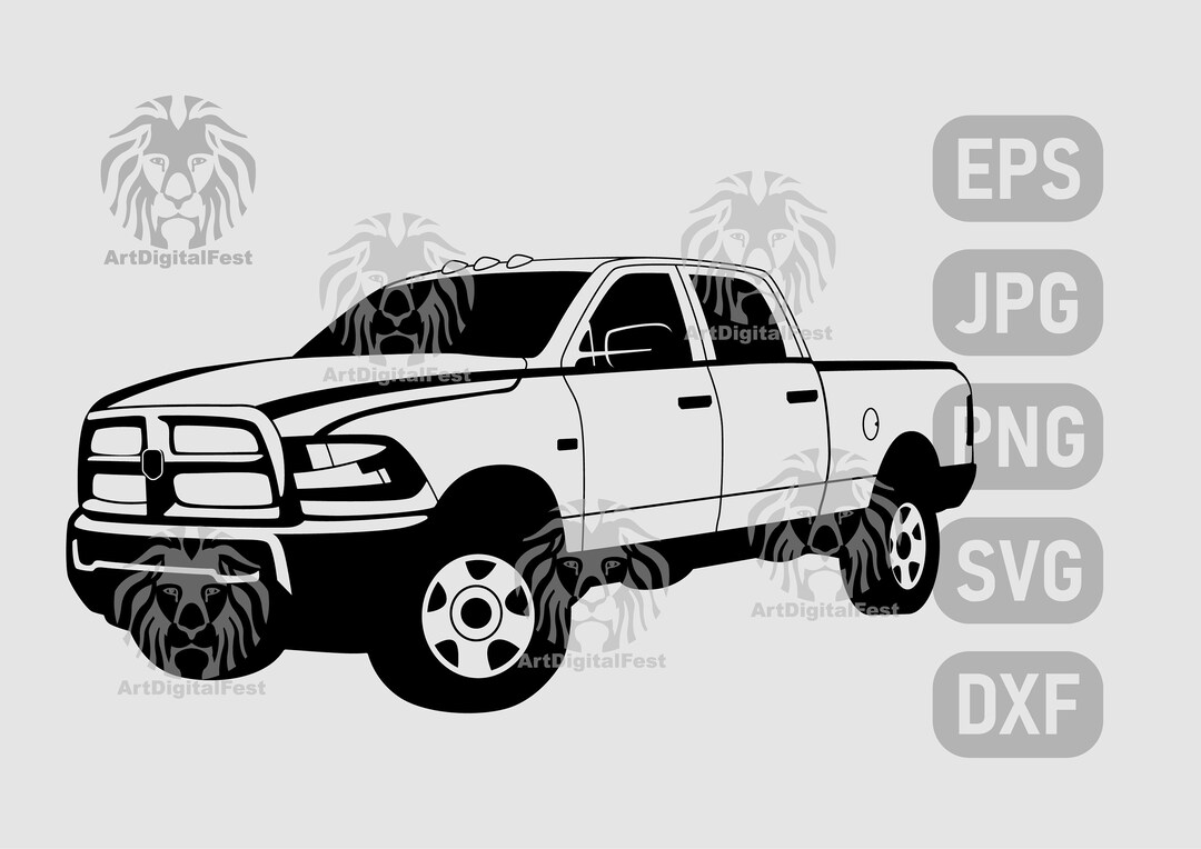 Crossover off Road Car Truck Pickup Usa Front View Svg - Etsy