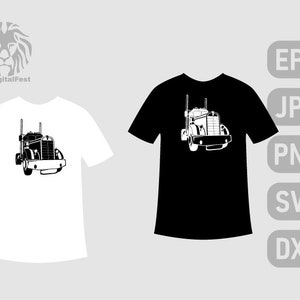 Semi Truck , Front View Eps,jpg,png,svg,dxf. - Etsy