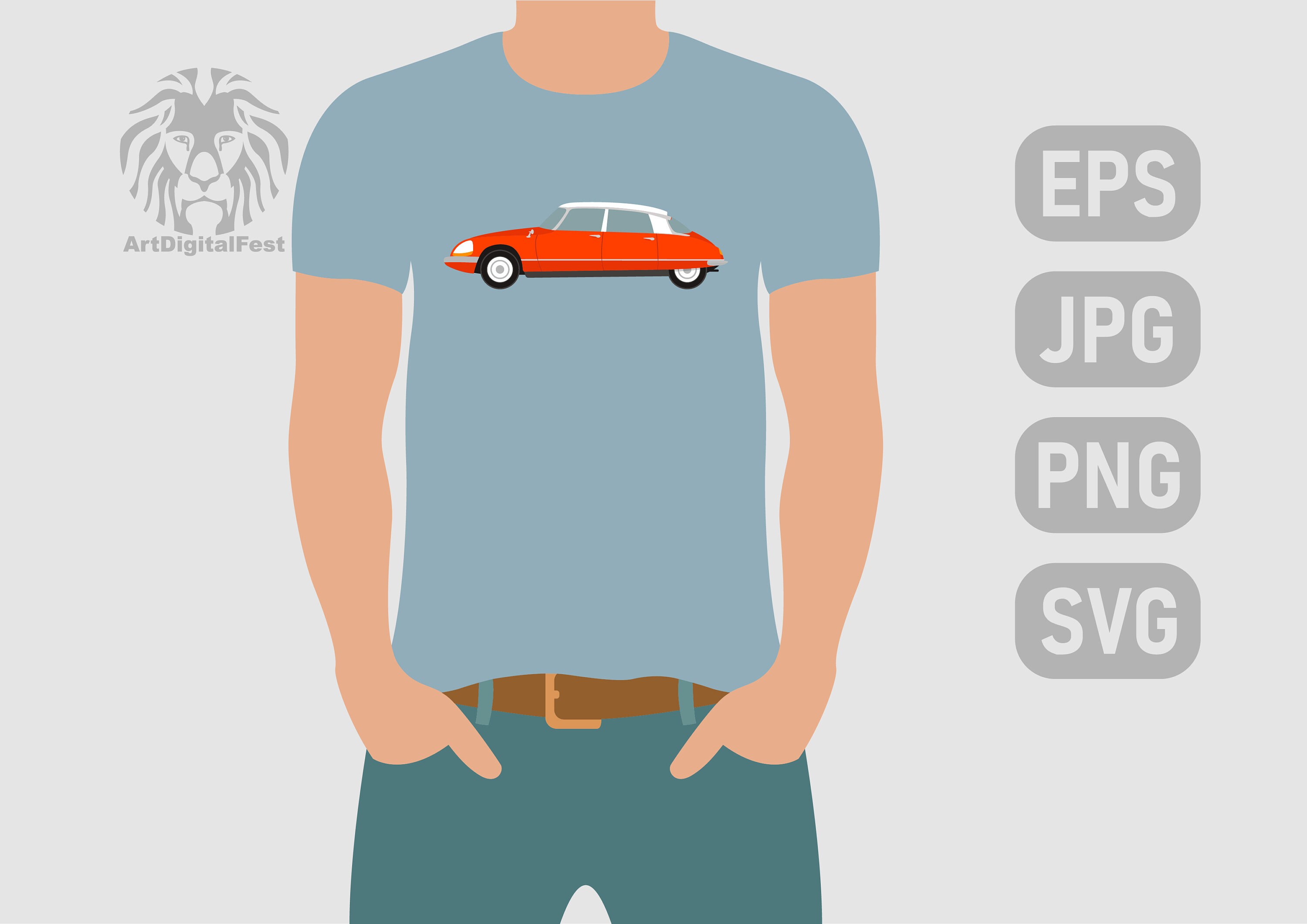 Roter französischer Oldtimer svg - Etsy.de