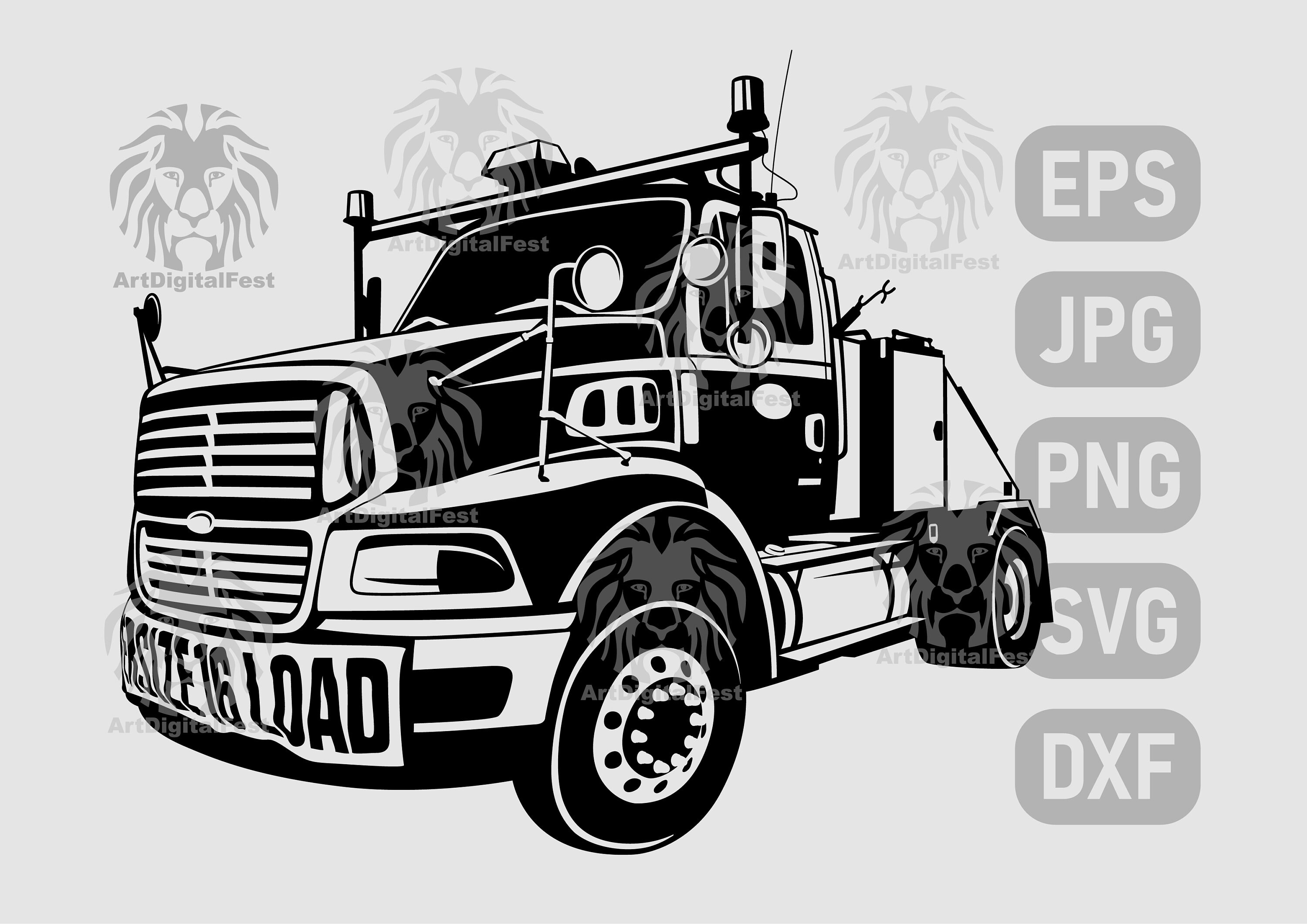 American Toter Truck Move Home Svg Dxf Eps Ai Usa - Etsy