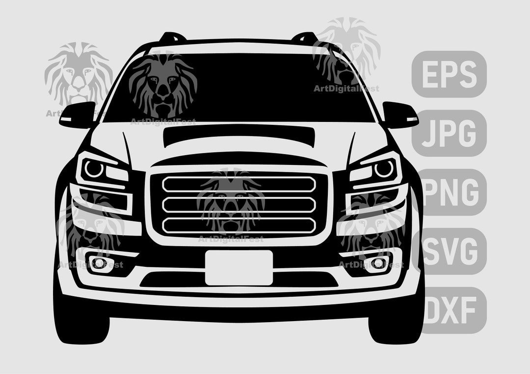 Crossover off Road Car Truck Front View Svg - Etsy