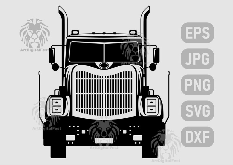 Semi Truck Driver Trucker Big Rigg Svg - Etsy