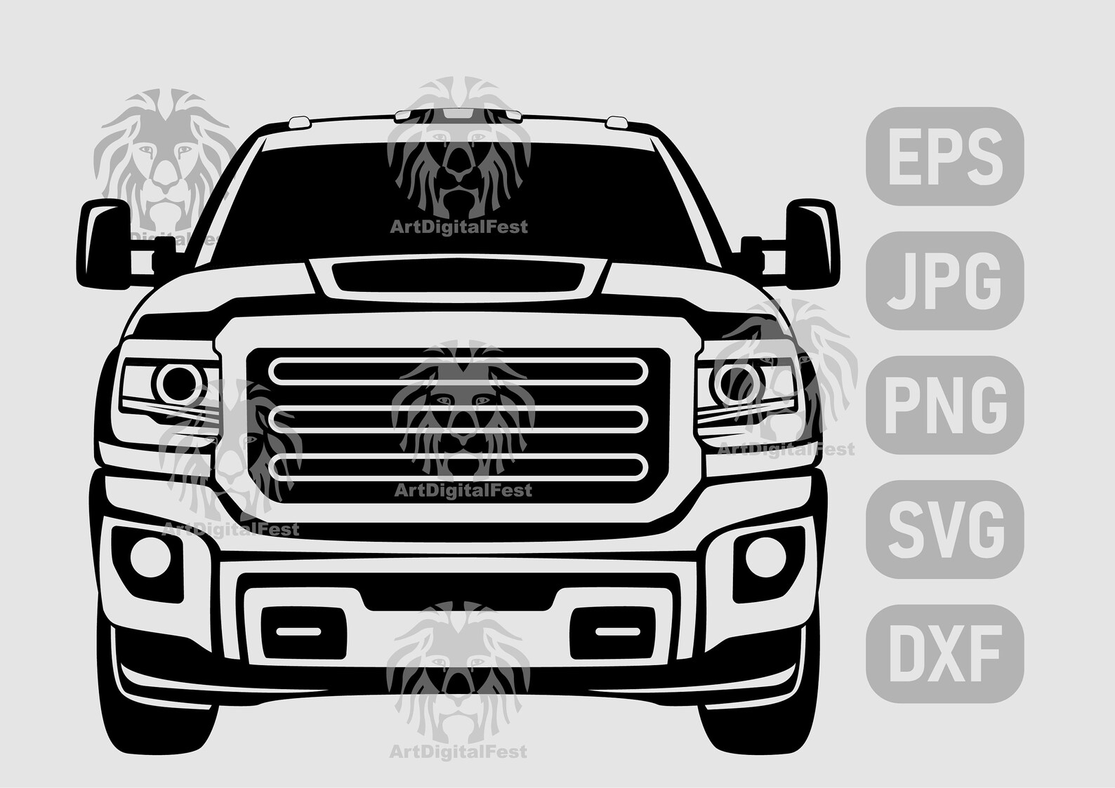 Crossover off Road Car Truck Front View Svg - Etsy