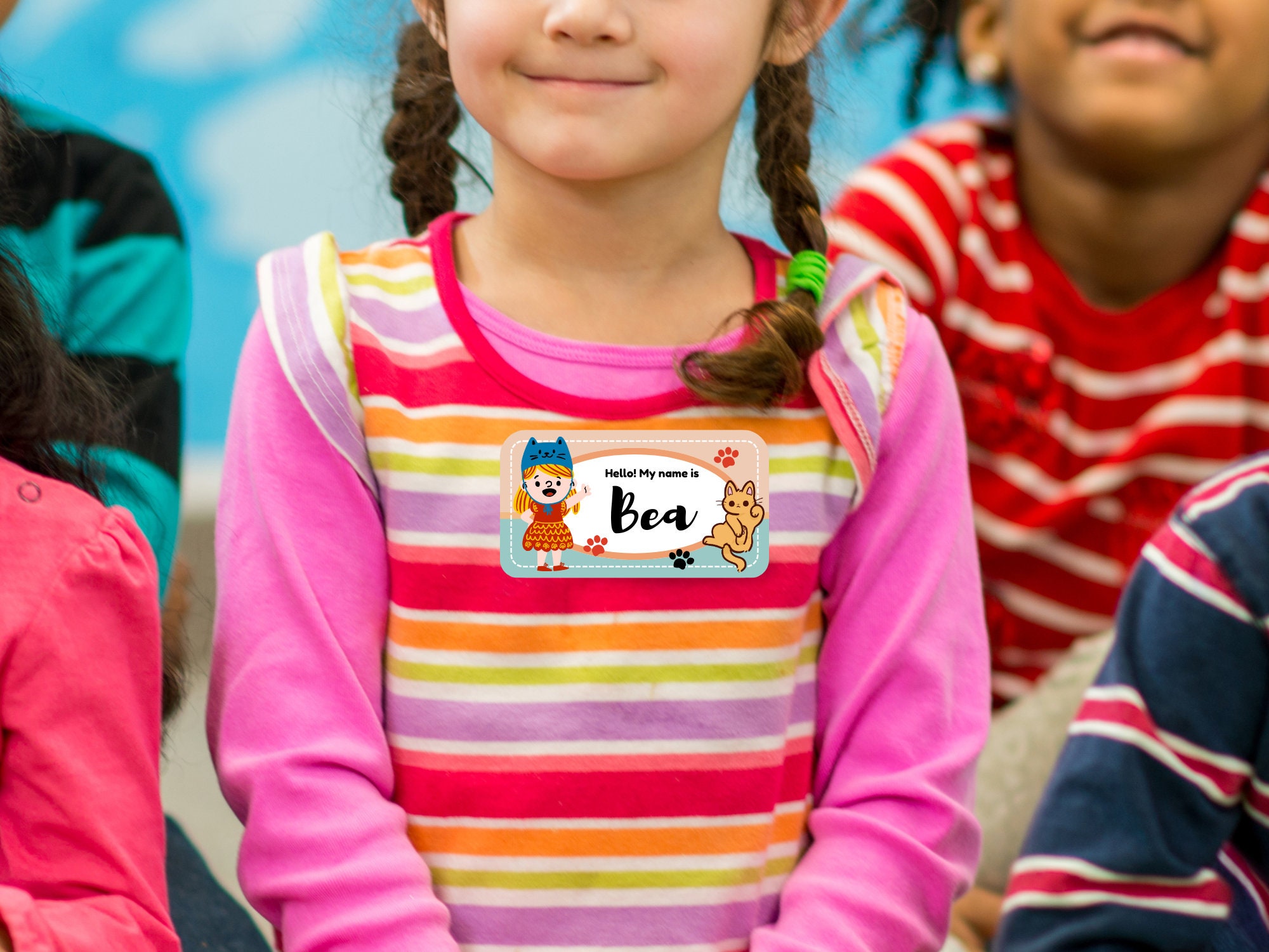 Editable Design Template Cute Vintage Download Preschool Classroom Name ...