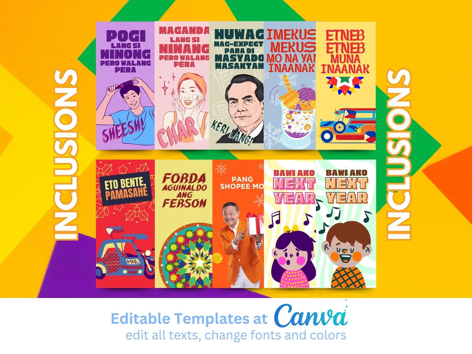 Digital Download Pasko Witty Ang Pao Pinoy Christmas Funny Money ...