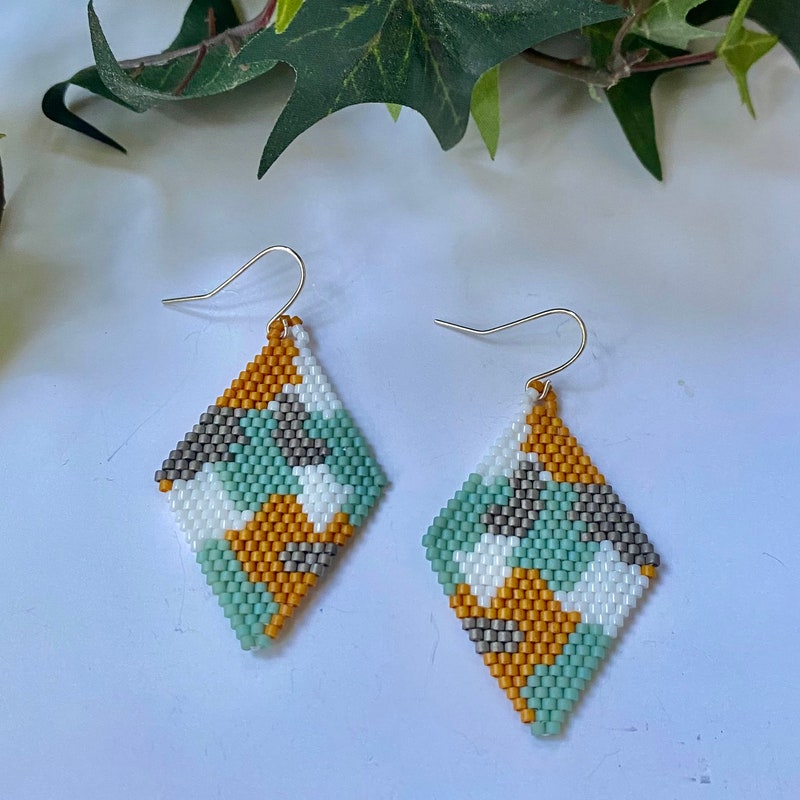 Beaded Earrings - Etsy