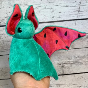 MADE TO ORDER Watermelon Fruit Bat Stuffed Animal Cute Plush Bat ...