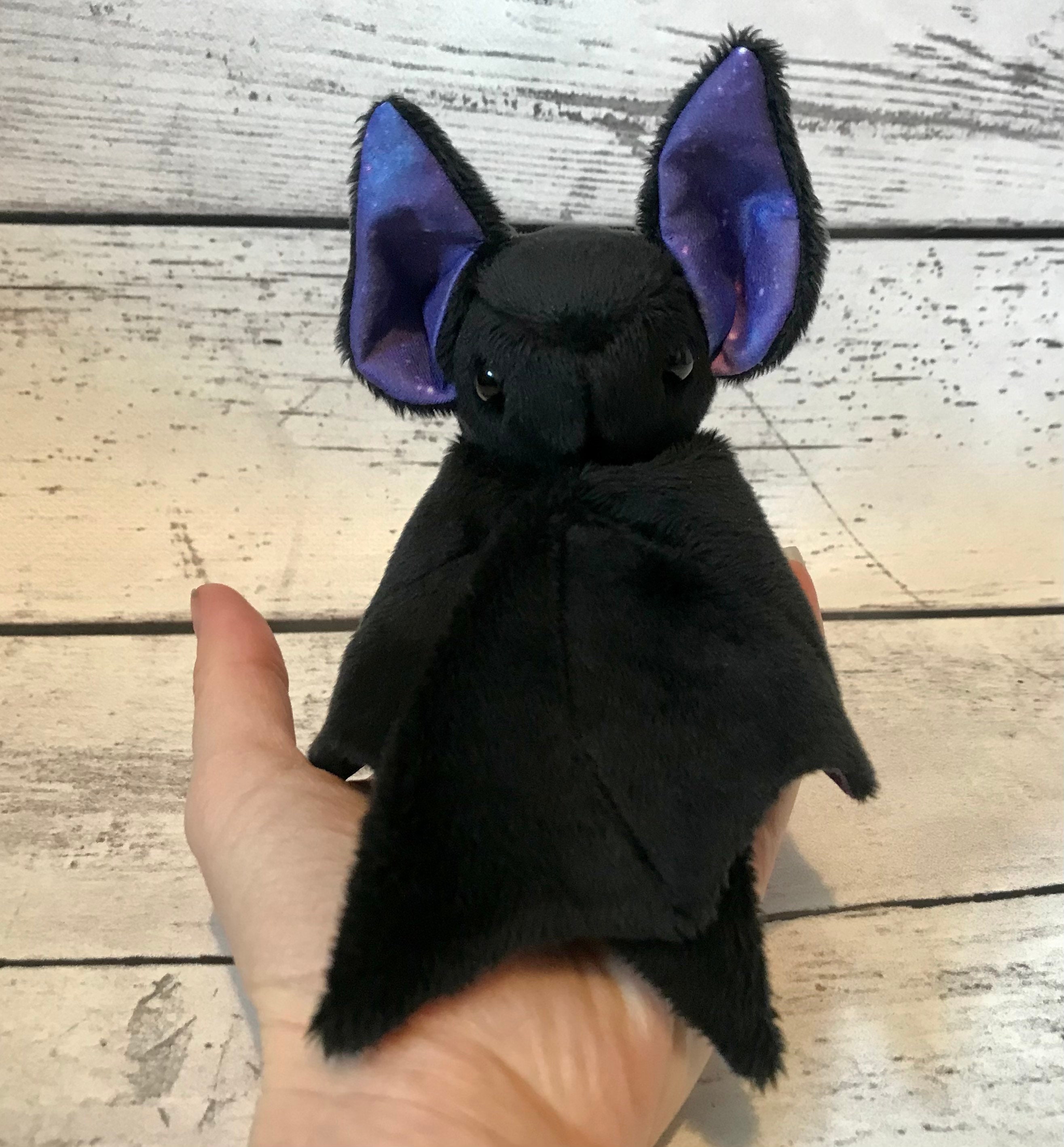 Stuffed Animal Plush Bat Plushie Purple Cute Space Galaxy | Etsy UK