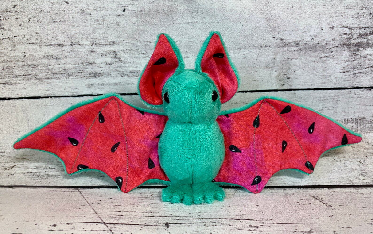 Watermelon Fruit Bat - Stuffed Animal Plush Bat Plushie - Etsy