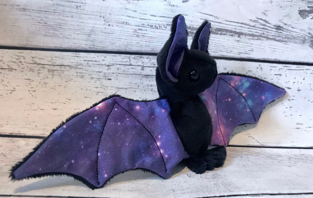 MADE TO ORDER - Stuffed Animal Plush Bat Plushie - Purple Cute Space ...