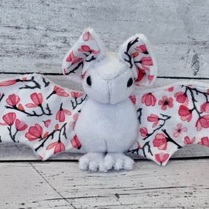 MADE TO ORDER - Sakura Cherry Blossom Bat - Stuffed Animal Plush ...