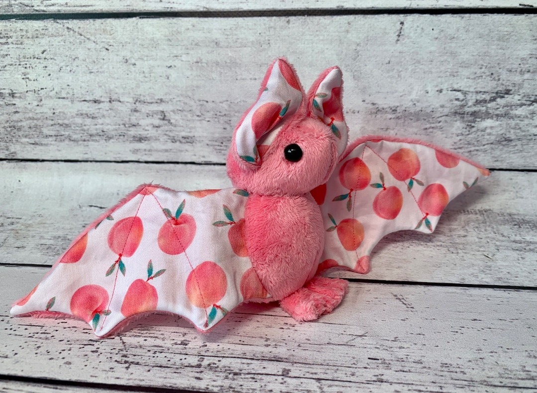 Peach Fruit Bat - Stuffed Animal Plush Plushie - Etsy