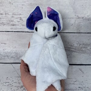 Purple Space Galaxy Star Stuffed Cute Animal Plush White Bat Plushie - Etsy