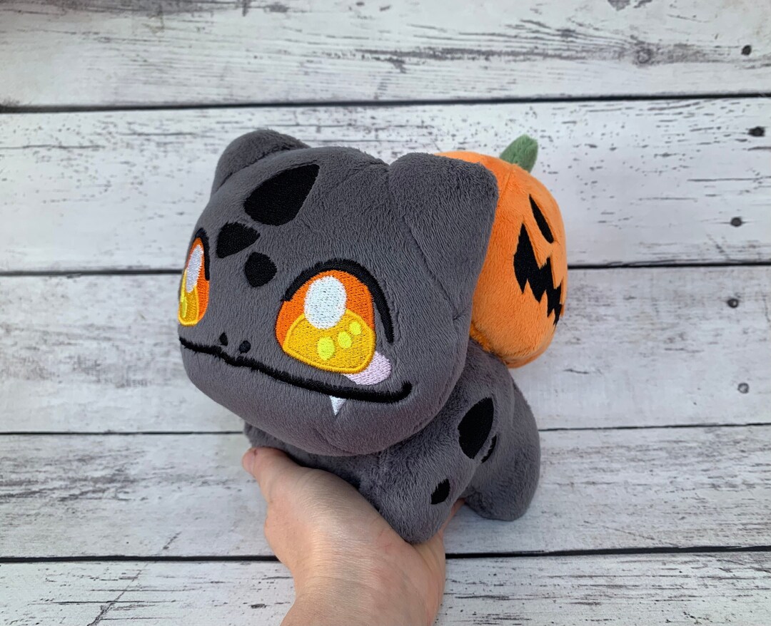 Pumpkinsaur Halloween Bulbasaur Plush Fan Art Plushie - Etsy