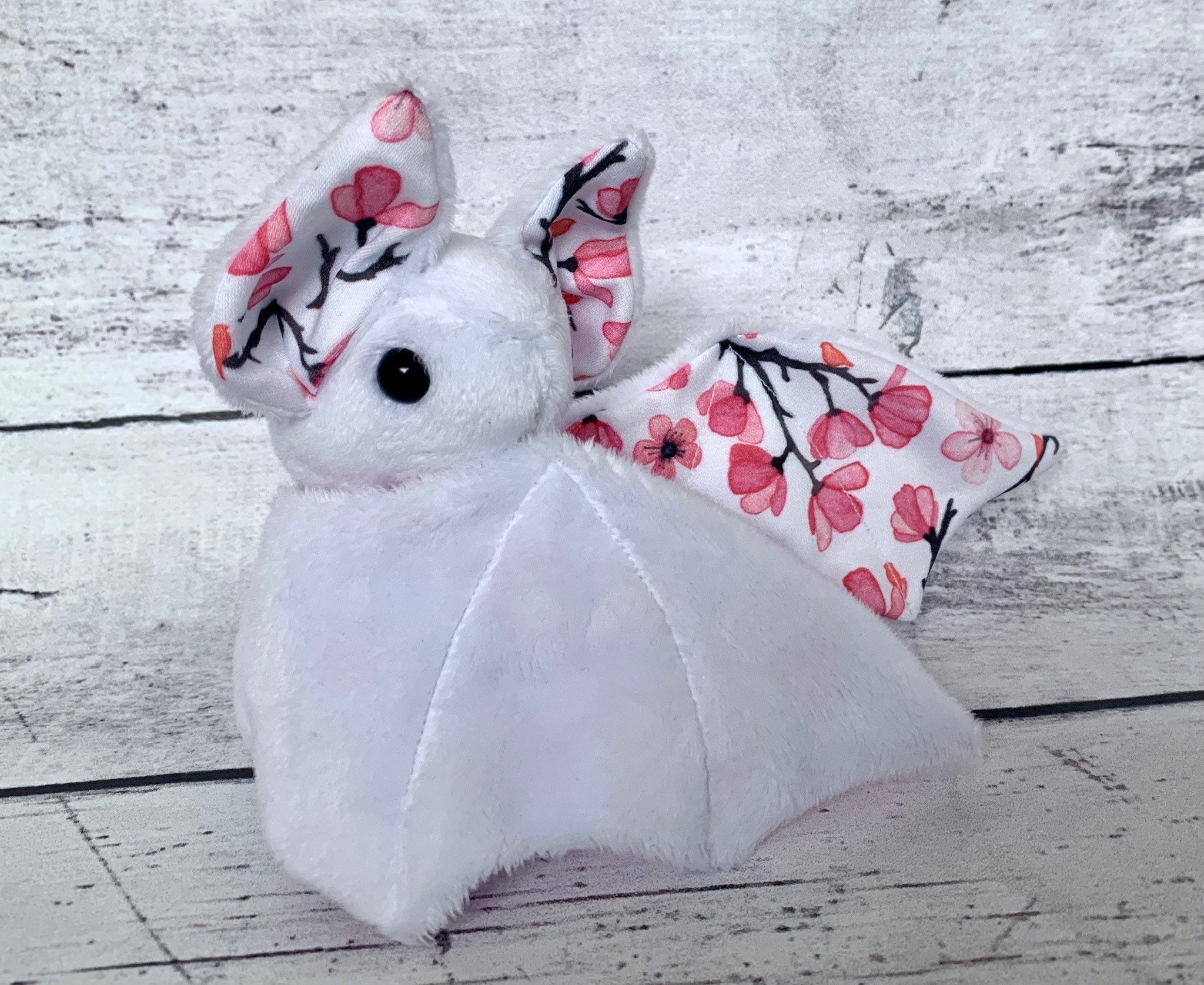 MADE TO ORDER Sakura Cherry Blossom Bat Stuffed Animal - Etsy