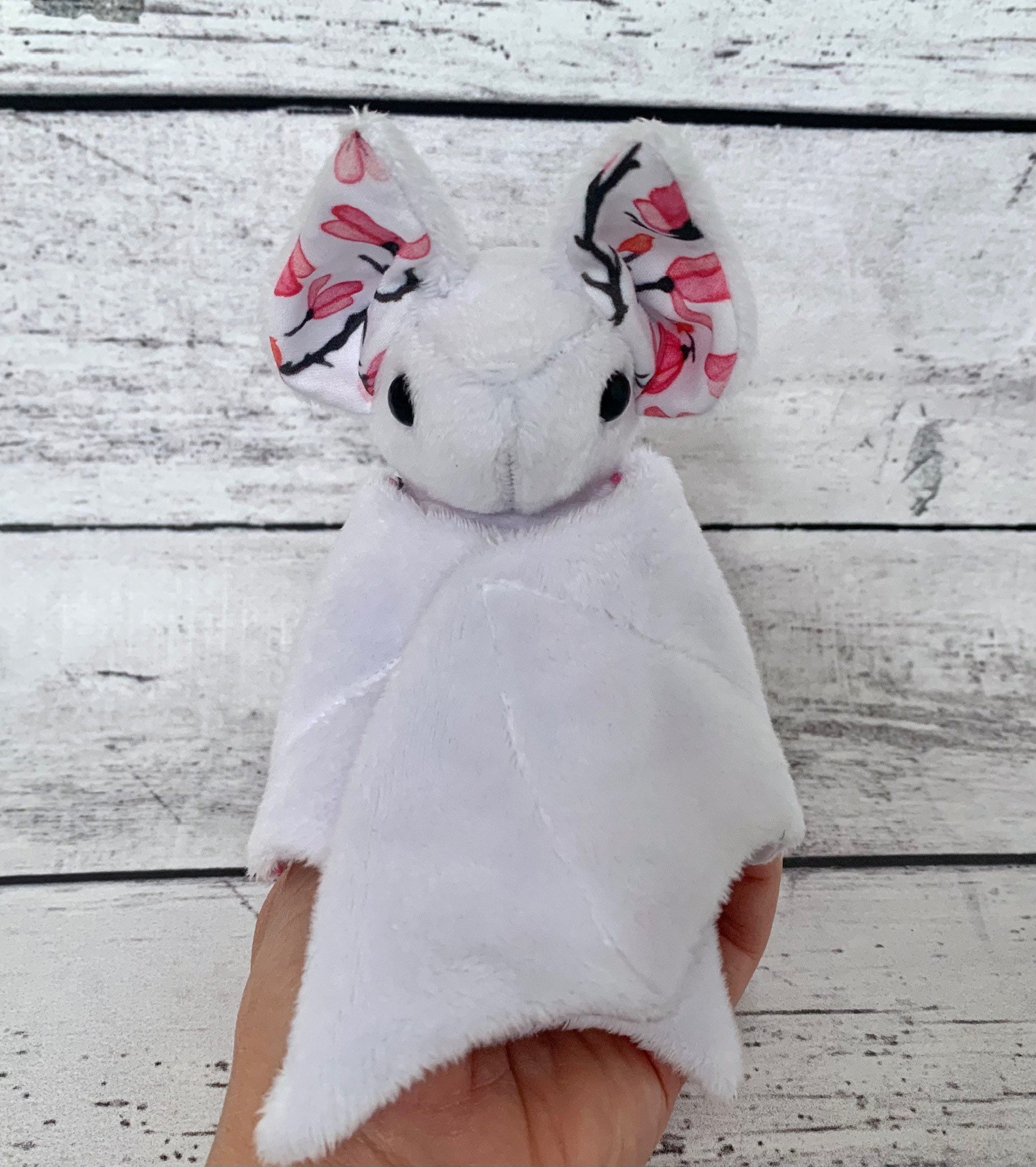 MADE TO ORDER Sakura Cherry Blossom Bat Stuffed Animal - Etsy