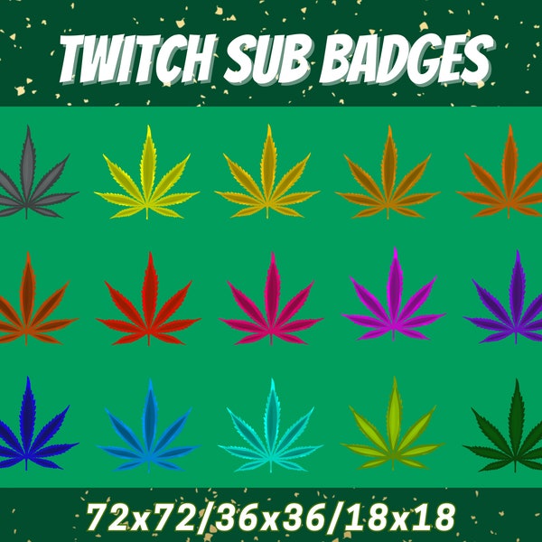 Weed Twitch Emotes - Etsy