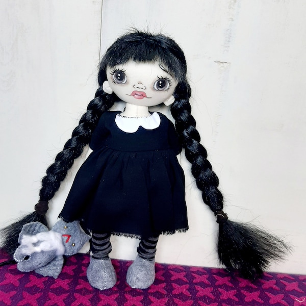 Wednesday Doll Dress - Etsy