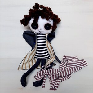 Doll Handmade Rag Doll Wybie, Cloth Doll Wybie Inspired From Coraline ...