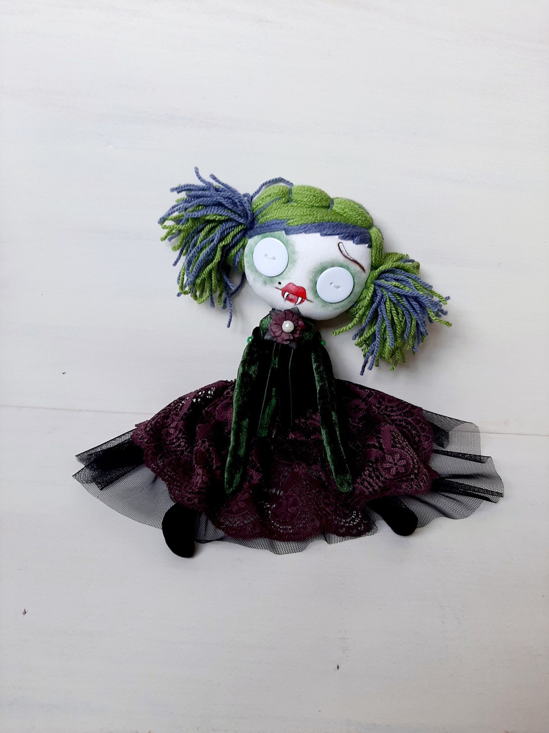Rag Doll Vampire, Cute Vampire, Cloth Doll Vampire, Cute and Scary ...