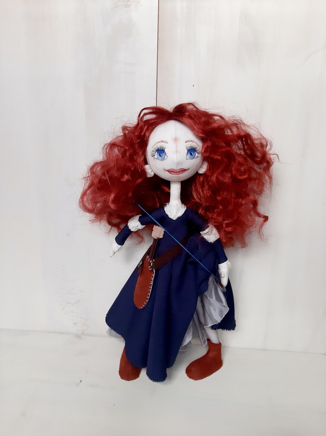 Doll Merida Inspired From Fairy Tales. Textile Doll Merida. A Doll in a ...
