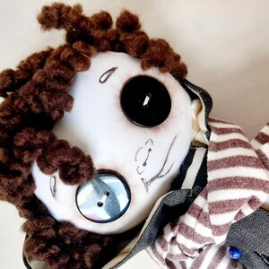 Doll Handmade Rag Doll Wybie, Cloth Doll Wybie Inspired From Coraline ...