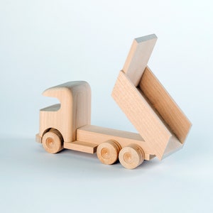 Tipper Truck Toy Wooden Lorry Dump Truck Tow Truck Handmade Baby ...