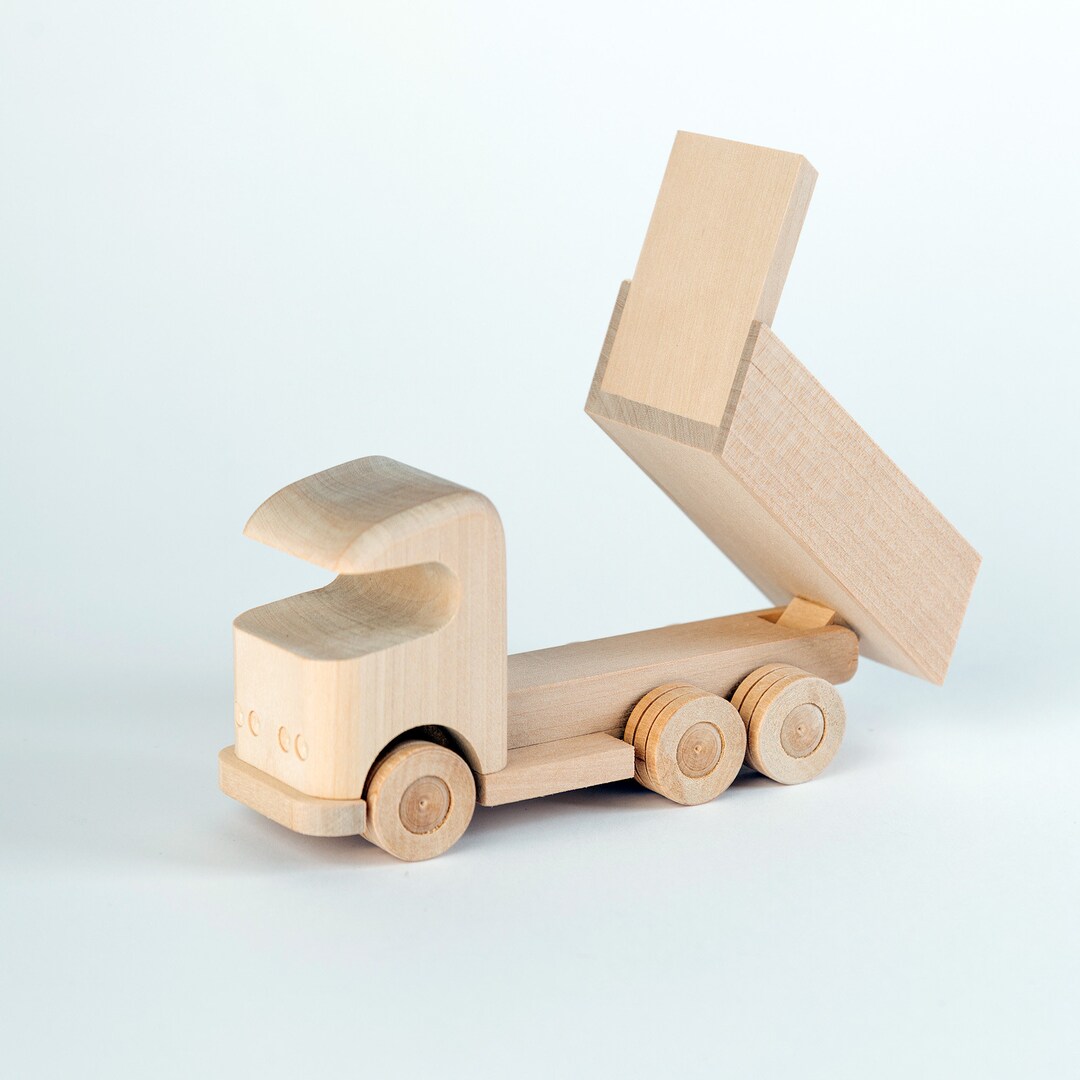 Tipper Truck Toy Wooden Lorry Dump Truck Tow Truck Handmade Baby ...