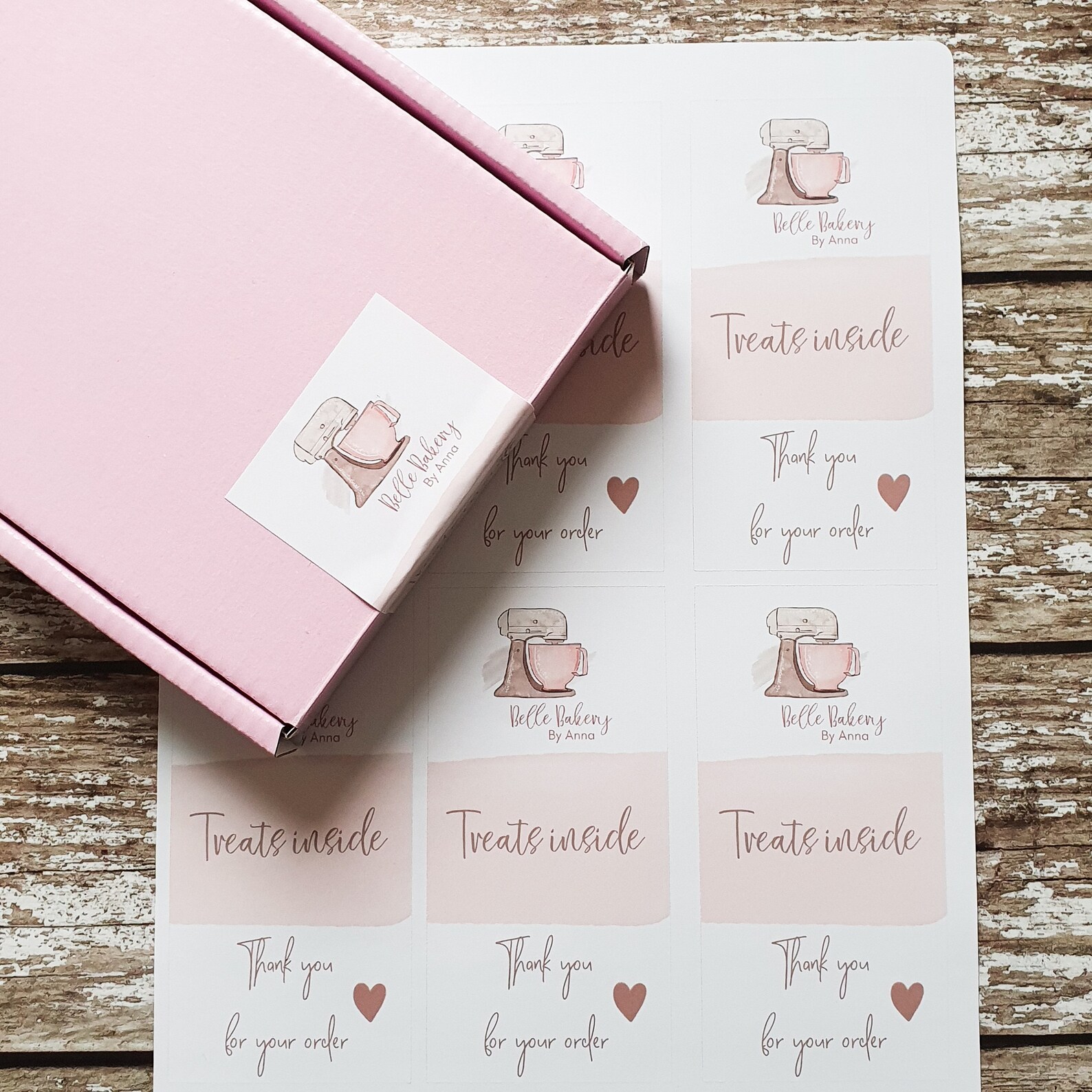 Personalised Box Seal Sticker Small Business Packaging Pip - Etsy UK