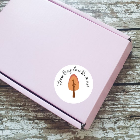 Recycle Me Stickers Reuse Me Labels Custom Packaging Small - Etsy