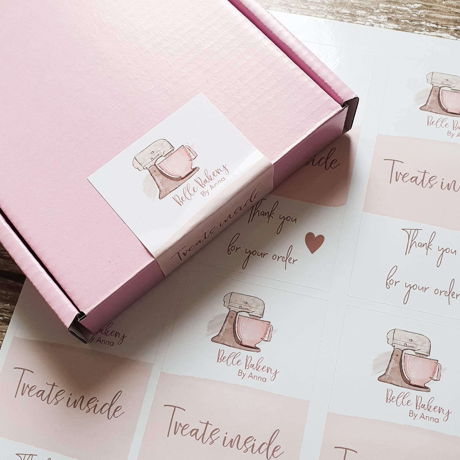 Personalised Box Seal Sticker Small Business Packaging Pip - Etsy UK