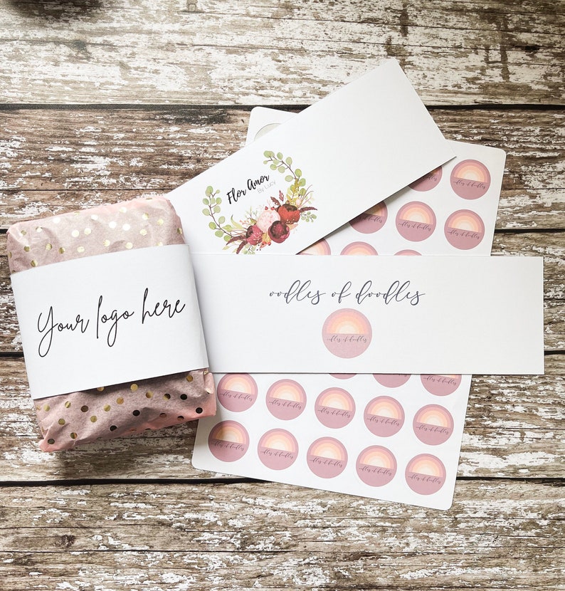 Belly Bands Packaging Bands Logo Wrap Small Business Custom - Etsy UK