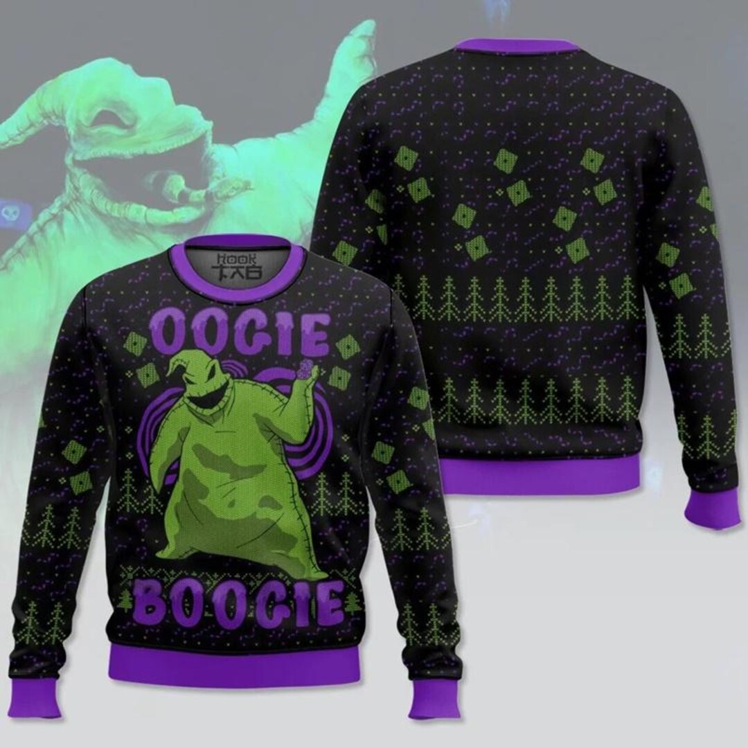 Oogie Boogie Ugly Sweater, Disneyland Christmas Shirt, Nightmare Before ...
