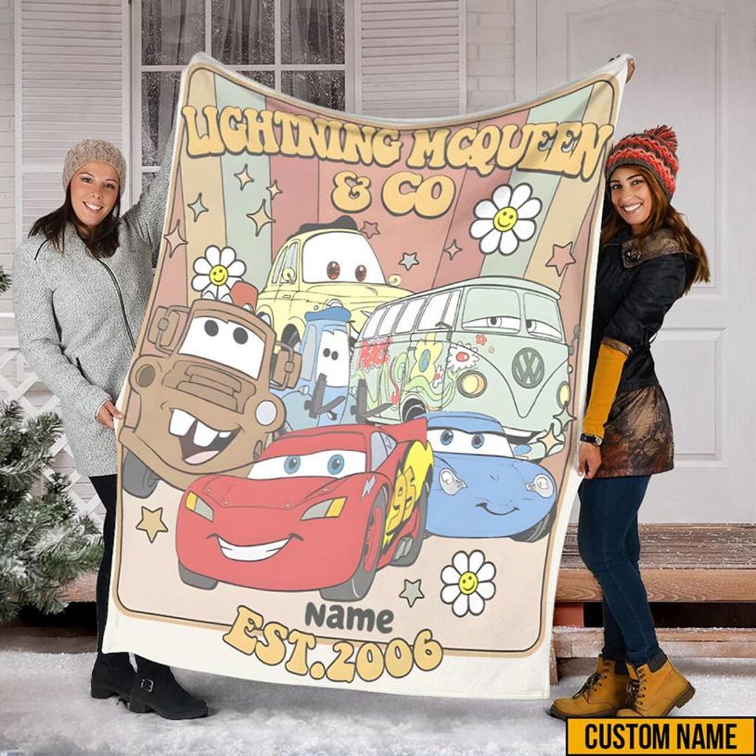 Personalized Disneyland Cars Movies Blanket, Lightning Mcqueen Doc ...