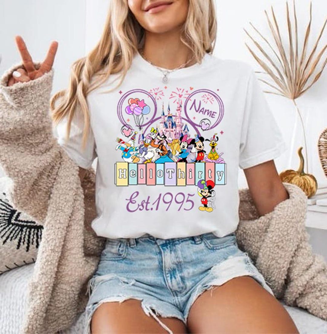 Personalized Disneyland 30th Birthday Mickey and Friends Shirt, Hello ...