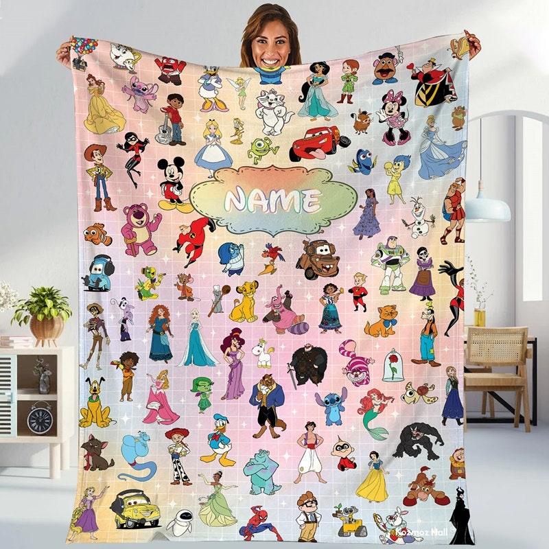 Pixar Character Blanket - Etsy