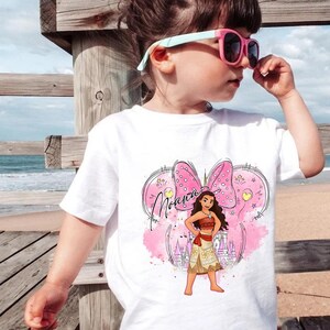 Disneyland Castle Watercolor Moana Characters Shirt, Disneyland Moana ...