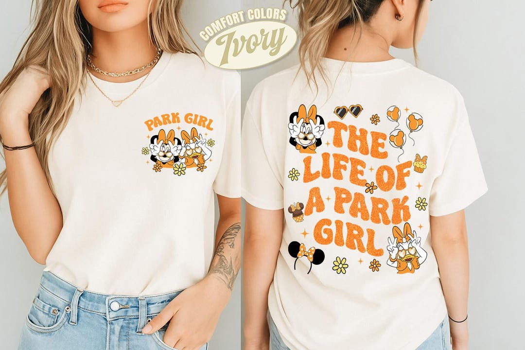 Comfort Colors Disneyland the Life of A Parkgirl Shirt, Coquette Bow ...