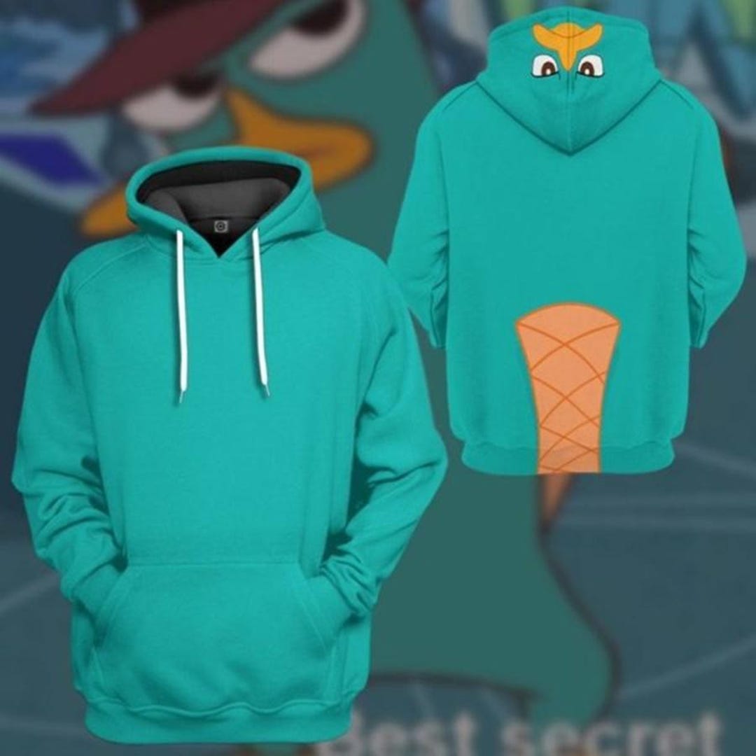 Perry the Platypus 3D Full Over Print Hoodie, Phineas and Ferb ...