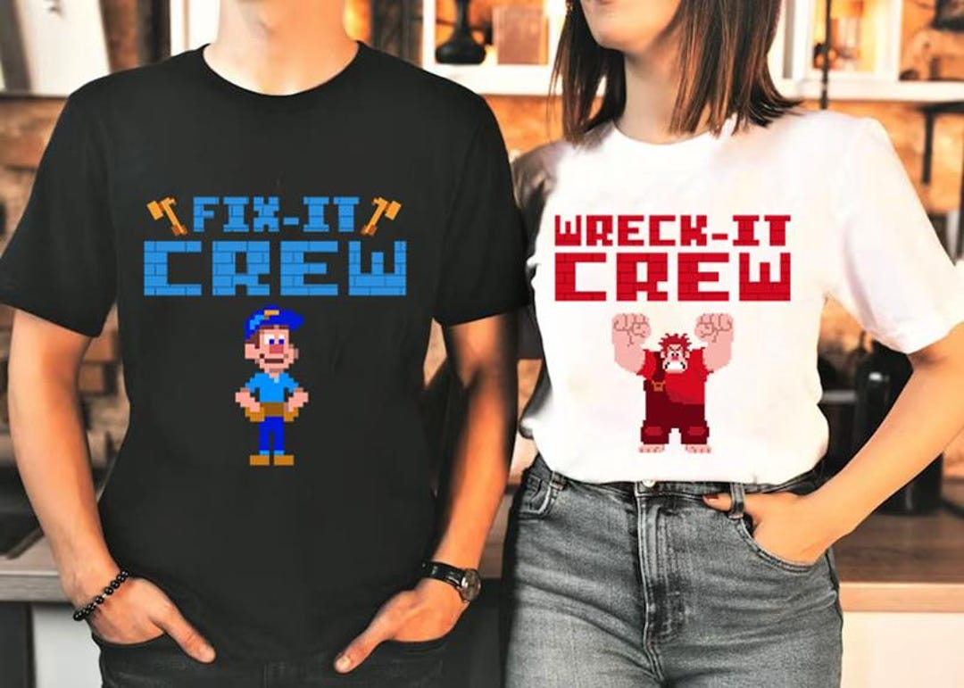 Wreck It Ralph Couples Shirt, Wreck-it Crew Matching Shirt, Disneyland ...