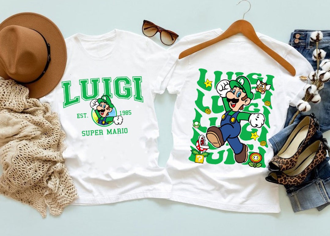Super Mario Luigi Shirts, Super Mario Bros Sweatshirts, Mario Luigi ...