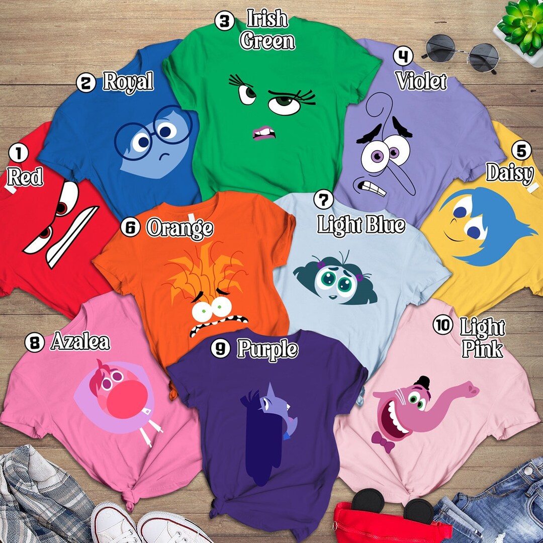 Inside Out Emotions Shirts, It's Okay to Feel All the Feels Shirts ...