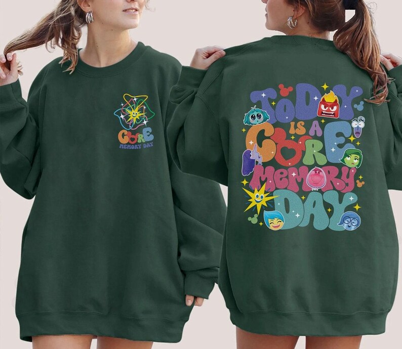 Camiseta "Inside Out Today Is a Core Memory Day", camiseta "Disneyland ...