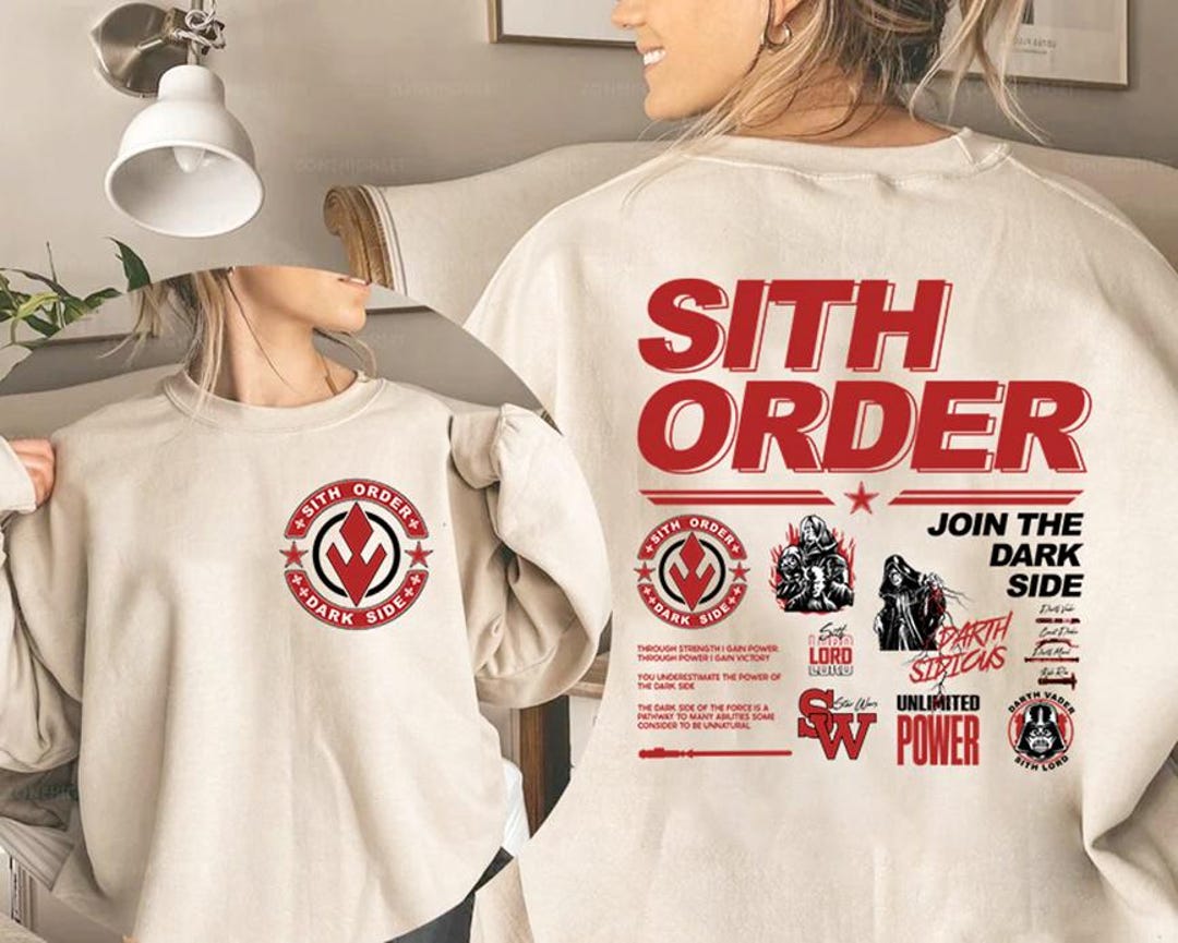 Disneyland Starwars Sith Dark Order Shirt, Darth Vader Shirt, Dark Jedi ...