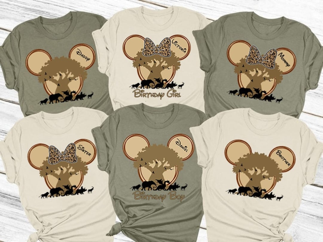 Custom Animal Kingdom Shirts, Safari Family Matching Shirts, Disneyland ...