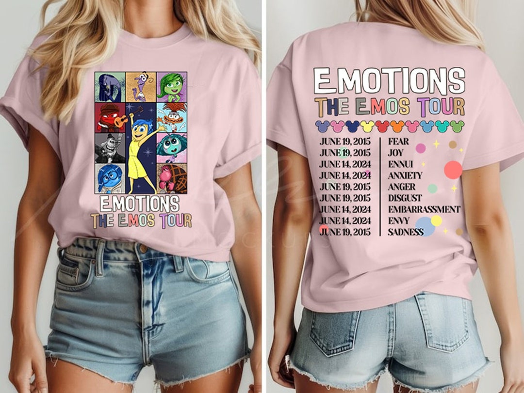 Emociones The Eras Tour Inside Out 2 Camisa, Camisa Inside Out 2 de dos ...