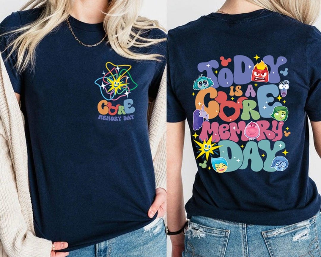 Camiseta "Inside Out Today Is a Core Memory Day", camiseta "Disneyland ...
